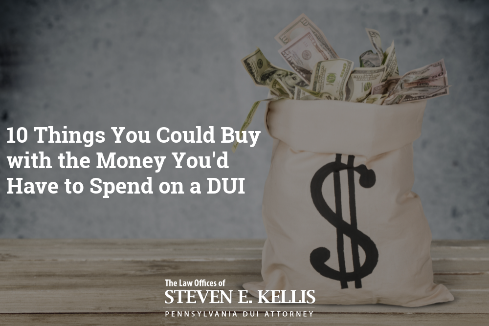 10 Things You Could Buy With The Money, To Spend On A DUI